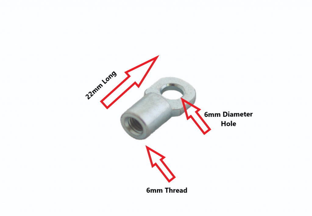 Shop for Zinc Plated 6mm Diameter Eye End with M6 Thread Online