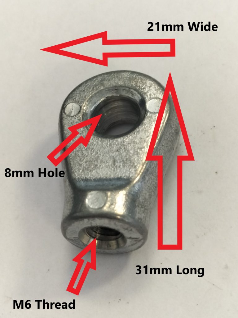 Shop for 8mm Diameter Eye End with M6 Thread Zinc Plated Online